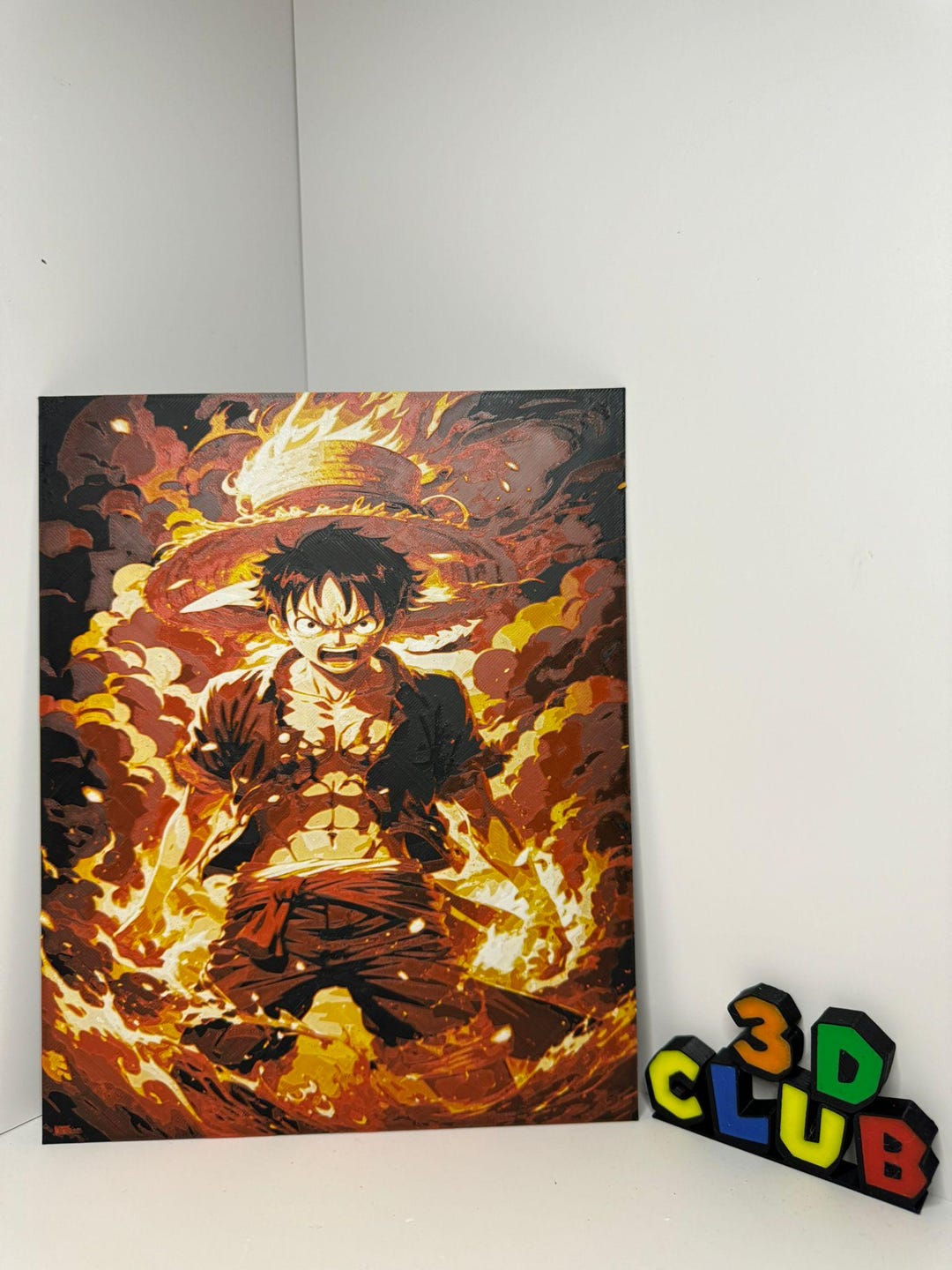 Monkey D. Luffy - One Piece - Wall Decor 3D Printed Textured - Etsy