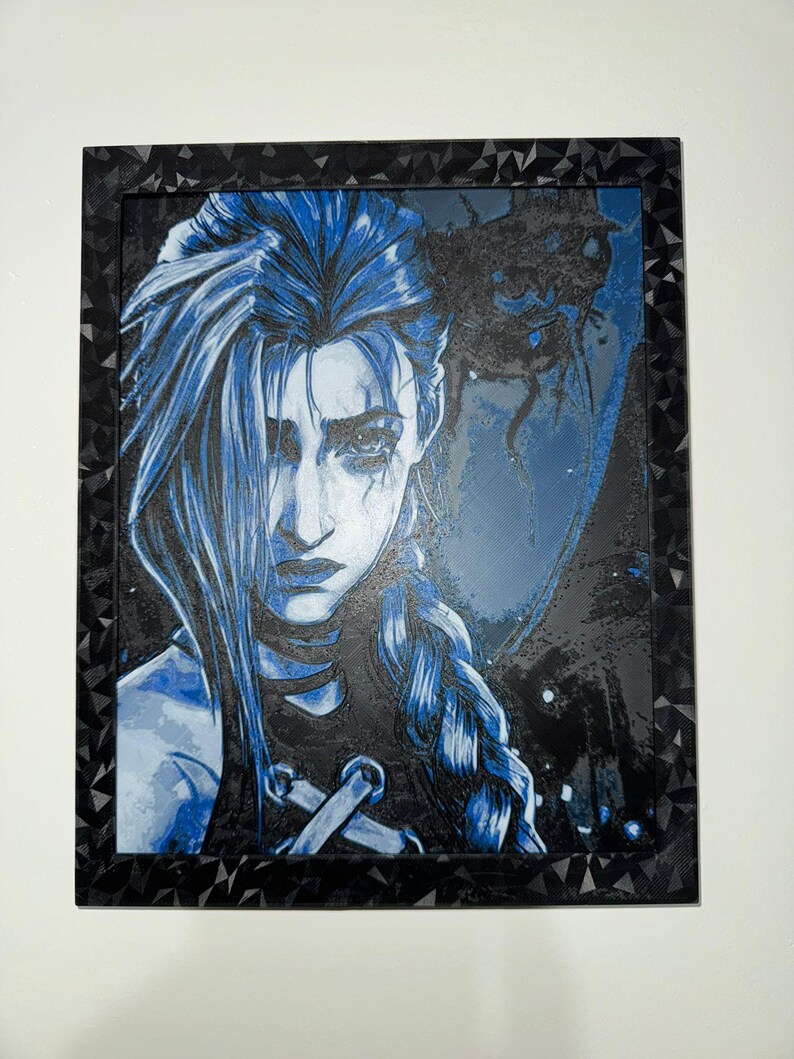 Jinx Arcane League of Legends Wall Decor 3D Printed Textured - Etsy