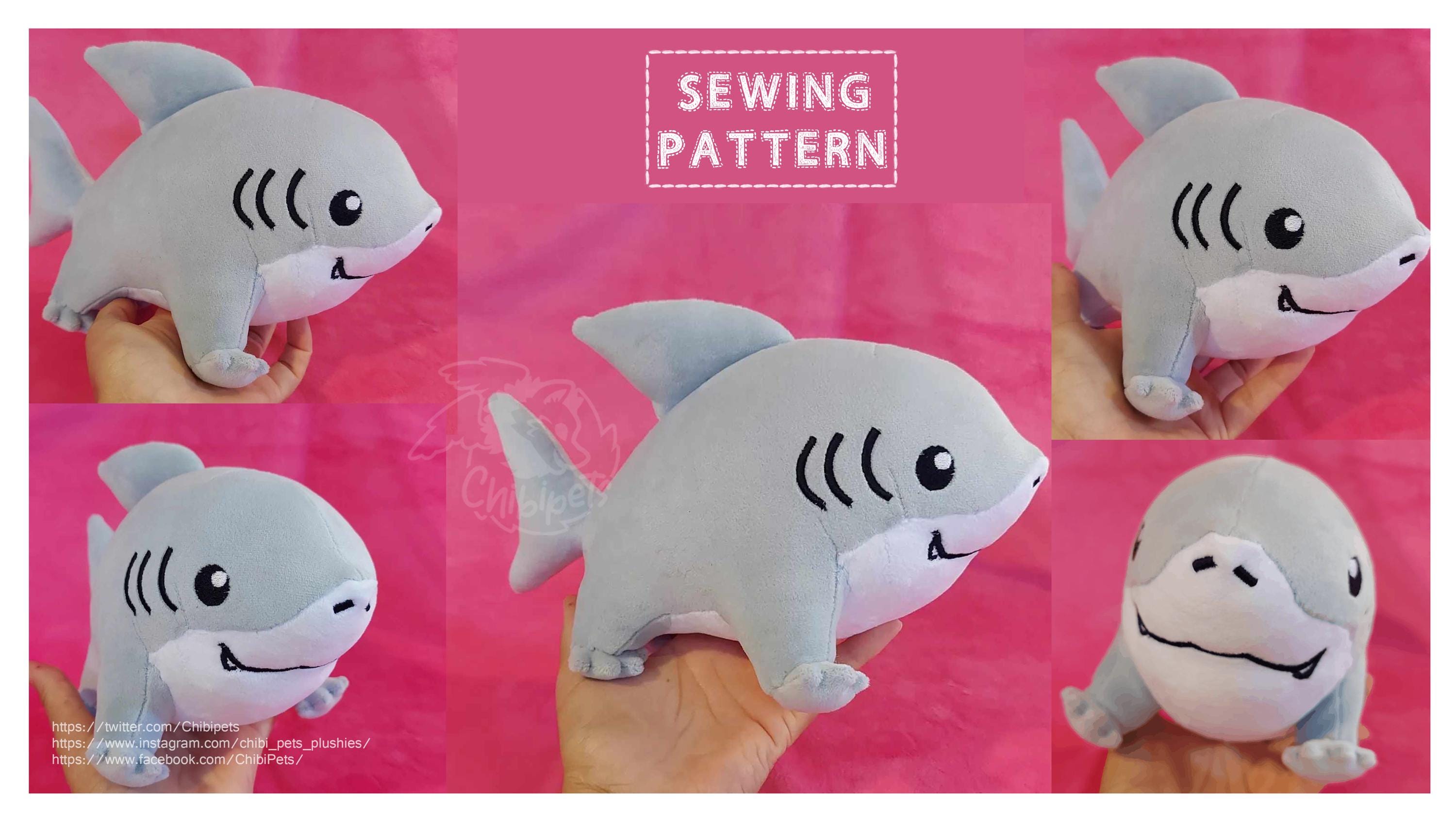 Land-shark - Sewing Pattern and Tutorial - Etsy UK