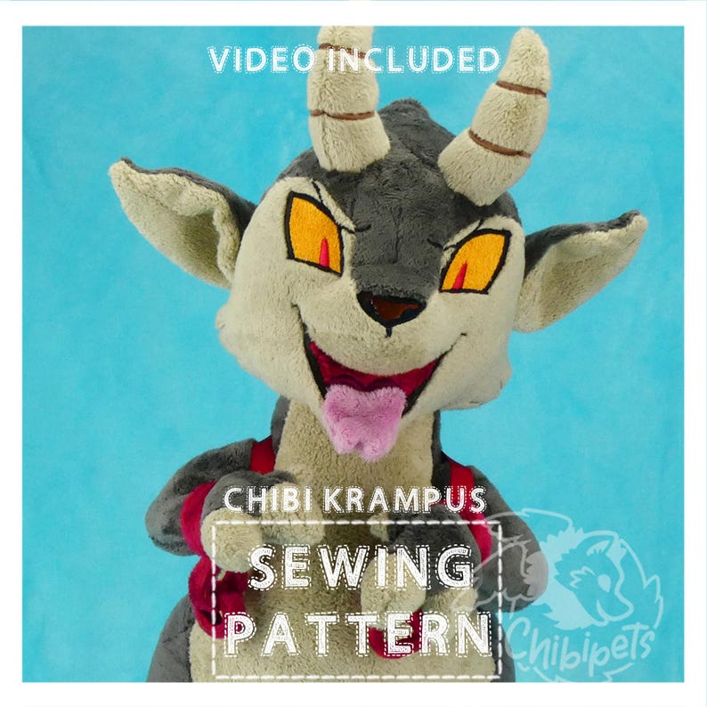Krampus Chibi - Sewing Pattern and Tutorial - Etsy