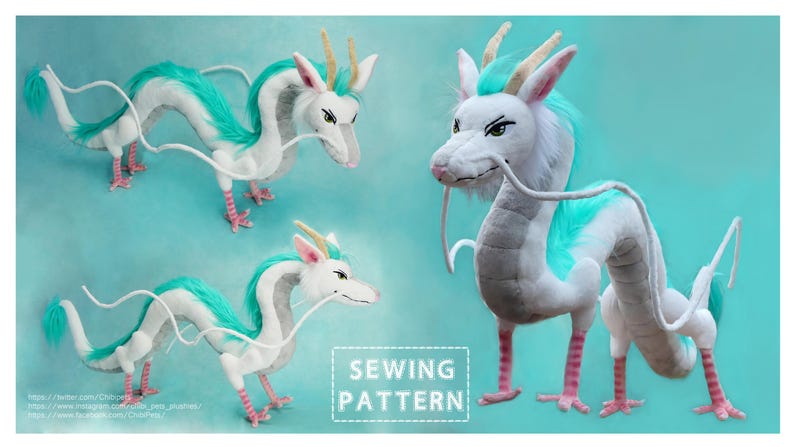 Eastern Dragon - Sewing Pattern and Video Tutorial - Etsy