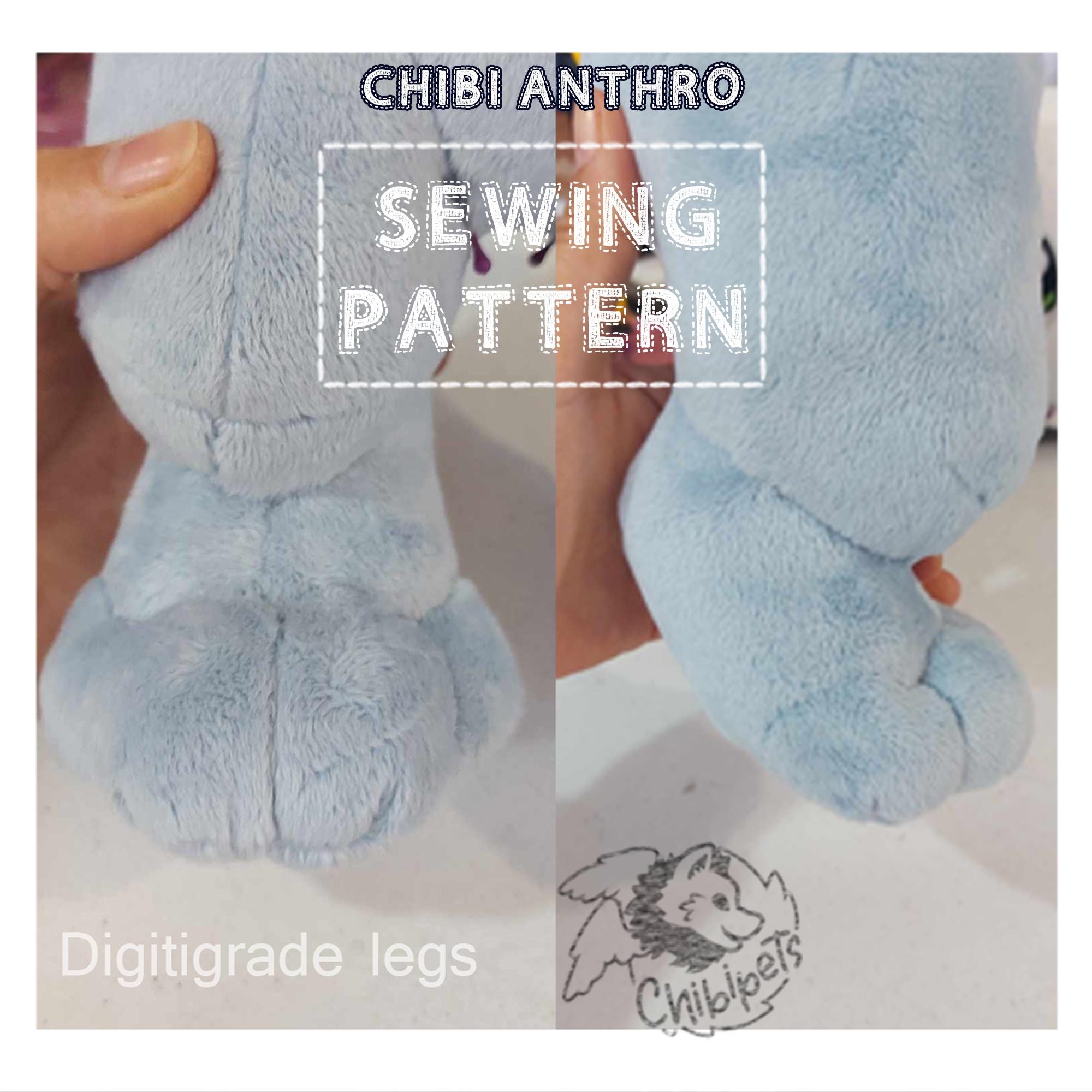 Chibi Anthro Plush - Sewing Pattern, Tutorial and Embroidery Files! - Etsy