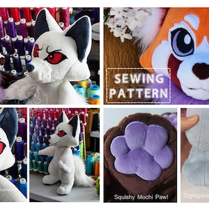 Chibi Anthro Plush - Sewing Pattern, Tutorial and Embroidery Files! - Etsy