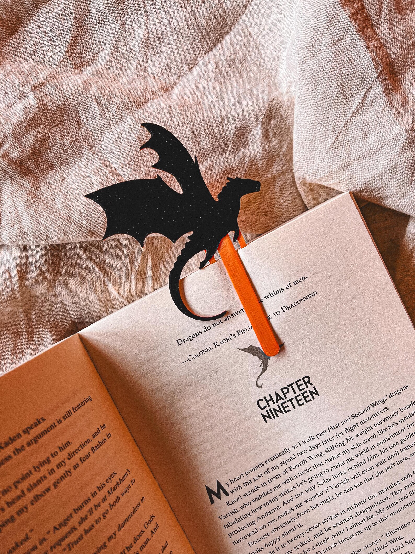 Fourth Wing and Iron Flame Dragon Bookmarks - Etsy