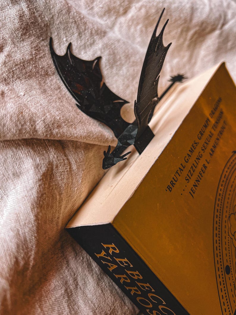 Fourth Wing and Iron Flame Dragon Bookmarks - Etsy