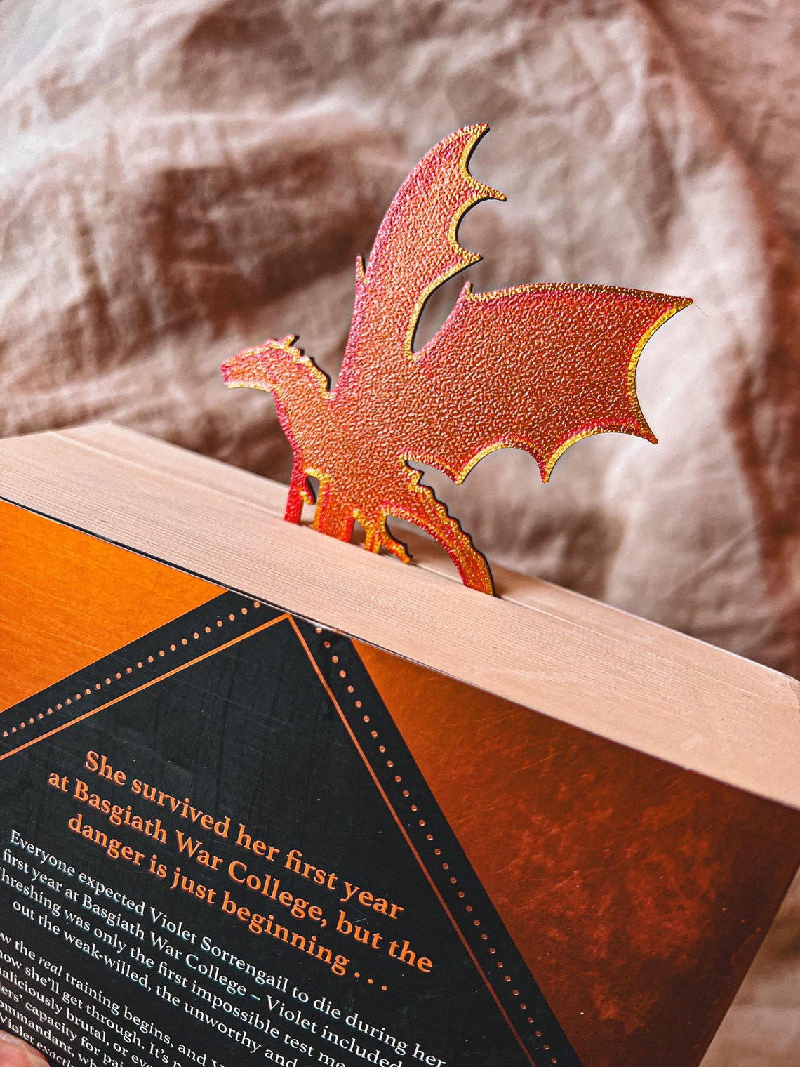 Fourth Wing and Iron Flame Dragon Bookmarks - Etsy