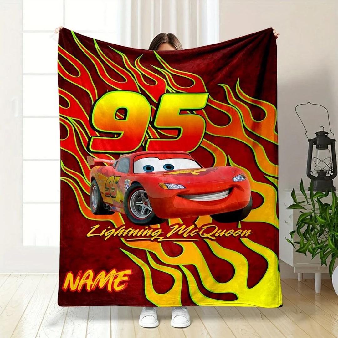 Personalized Disney Cars Character Blanket, Lightning Mcqueen Tow Mater ...