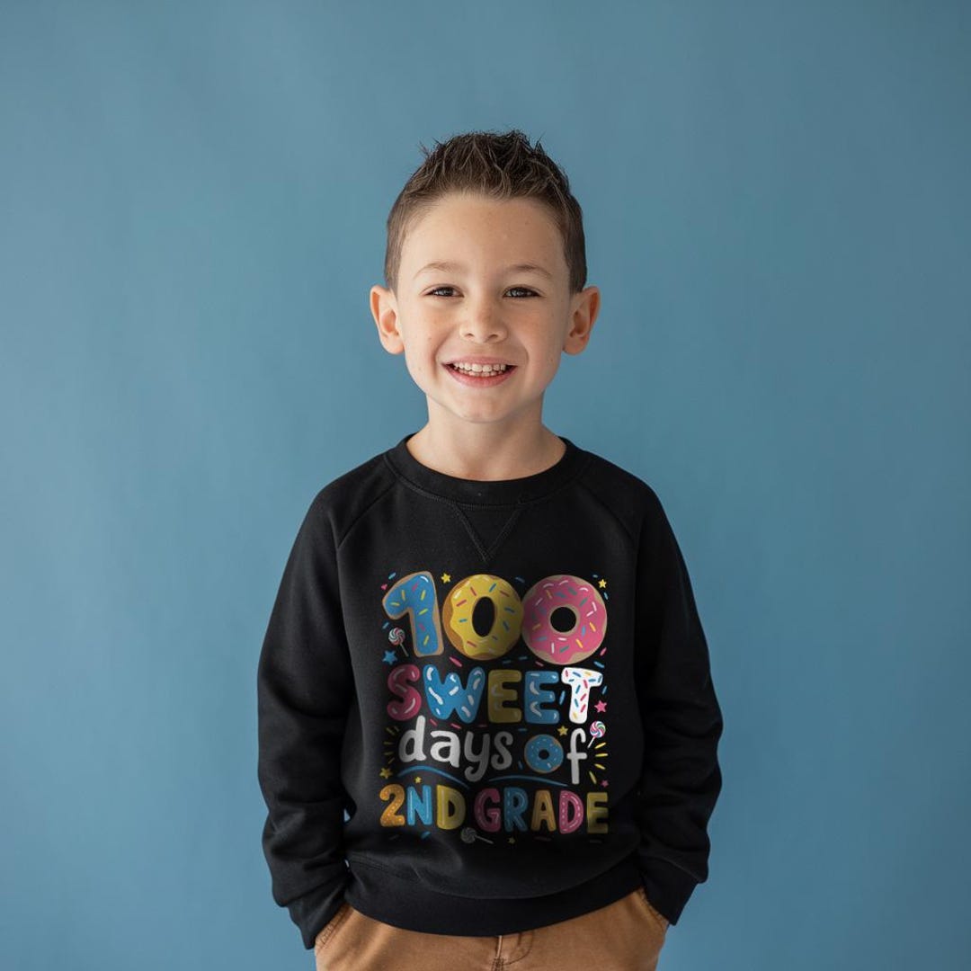 100 Sweet Days of 2nd Grade Donut, 100th Day of School Png - Etsy