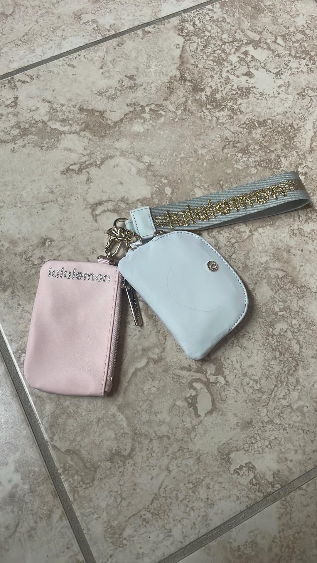 Custom Lululemon Dual Pouch Wristlet With Rhinestones - Etsy