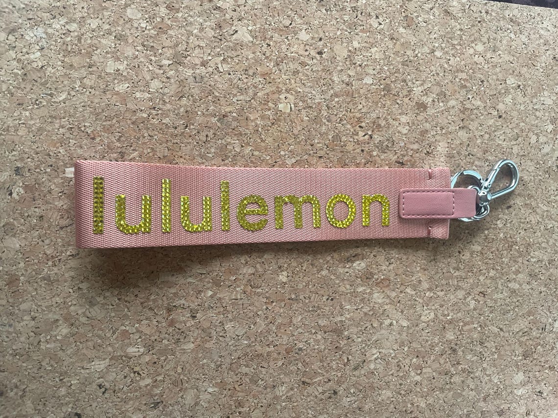 Custom Rhinestone Lululemon Never Lost Keychain - Etsy
