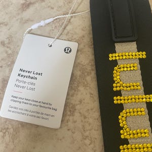 Custom Rhinestone Lululemon Never Lost Keychain - Etsy