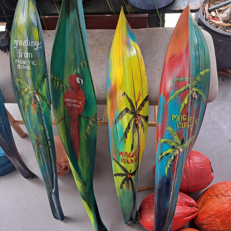 Painted Palm Fronds - Etsy