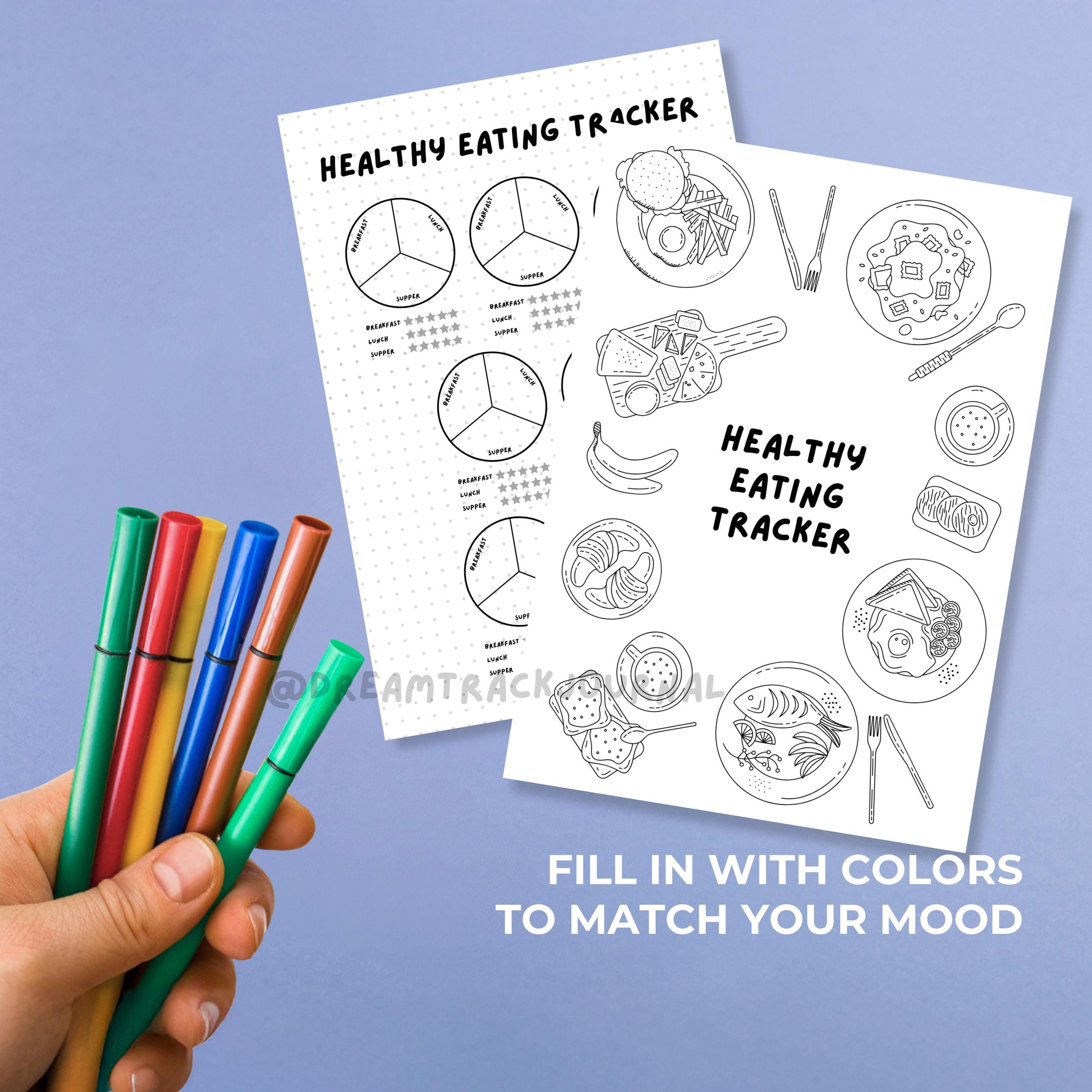 Eating Tracker PRINTABLE Journal Page Planner Page Food Journal Food ...