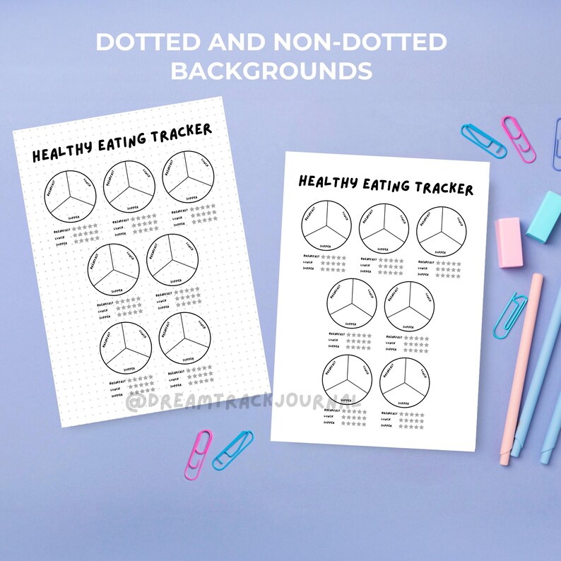 Eating Tracker PRINTABLE Journal Page Planner Page Food Journal Food ...