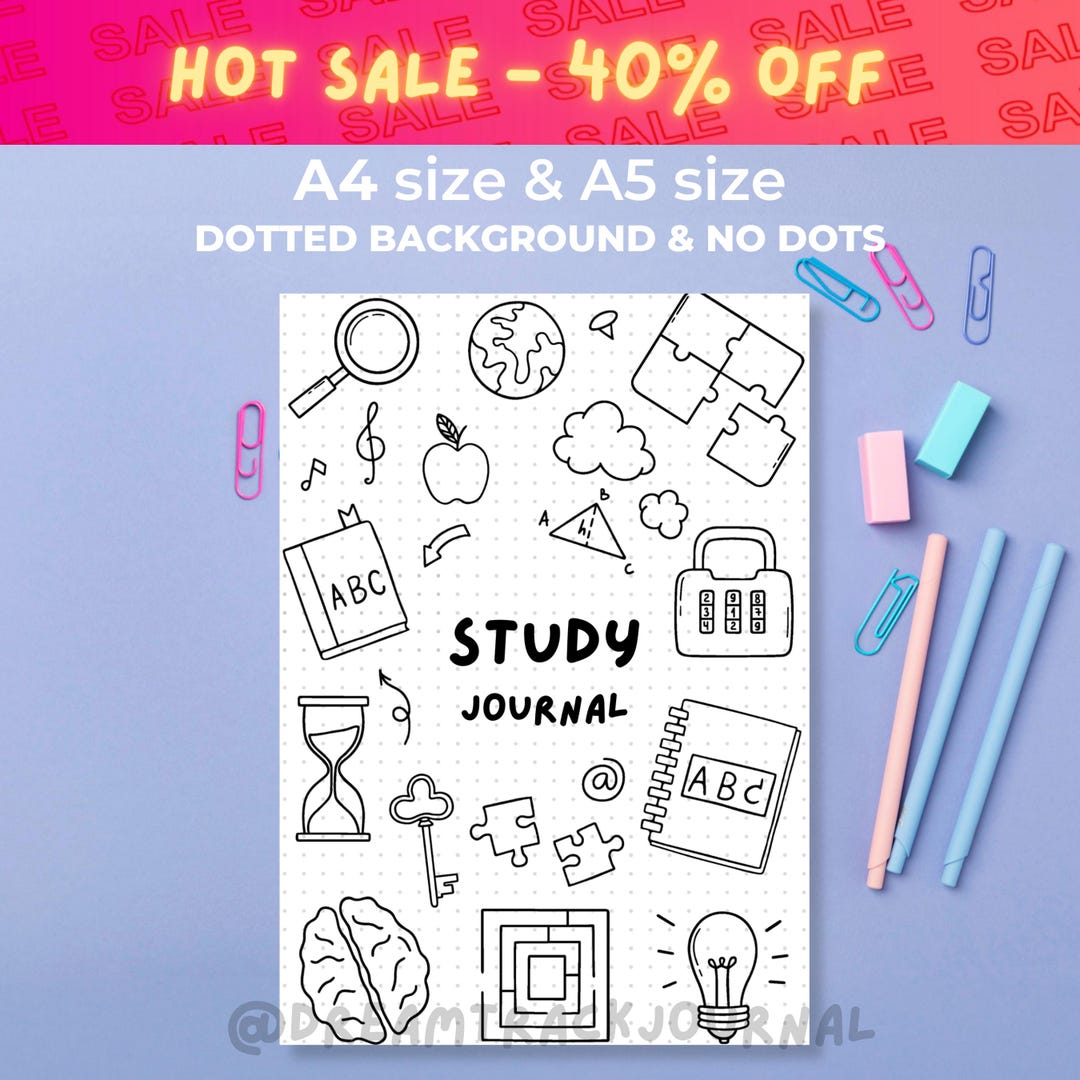 School Work Journal Title Page - PRINTABLE Journal Page - School Work ...