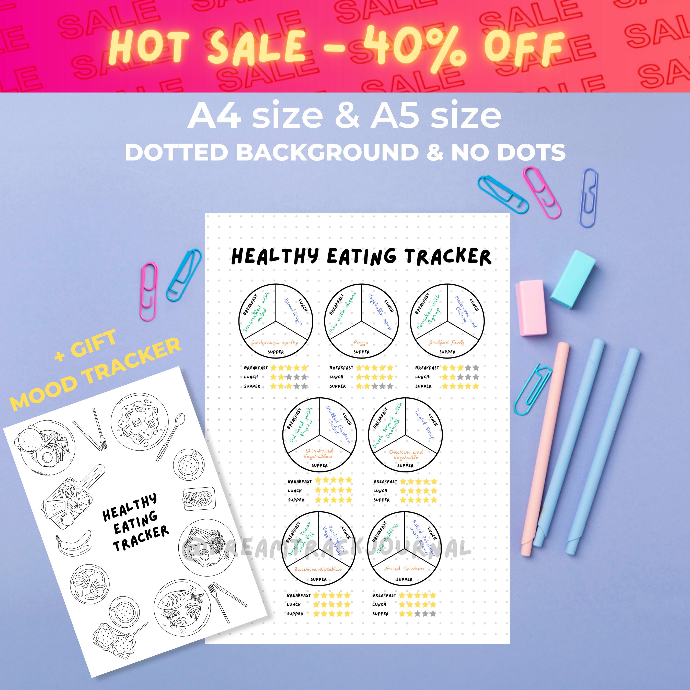 Eating Tracker PRINTABLE Journal Page Planner Page Food Journal Food ...