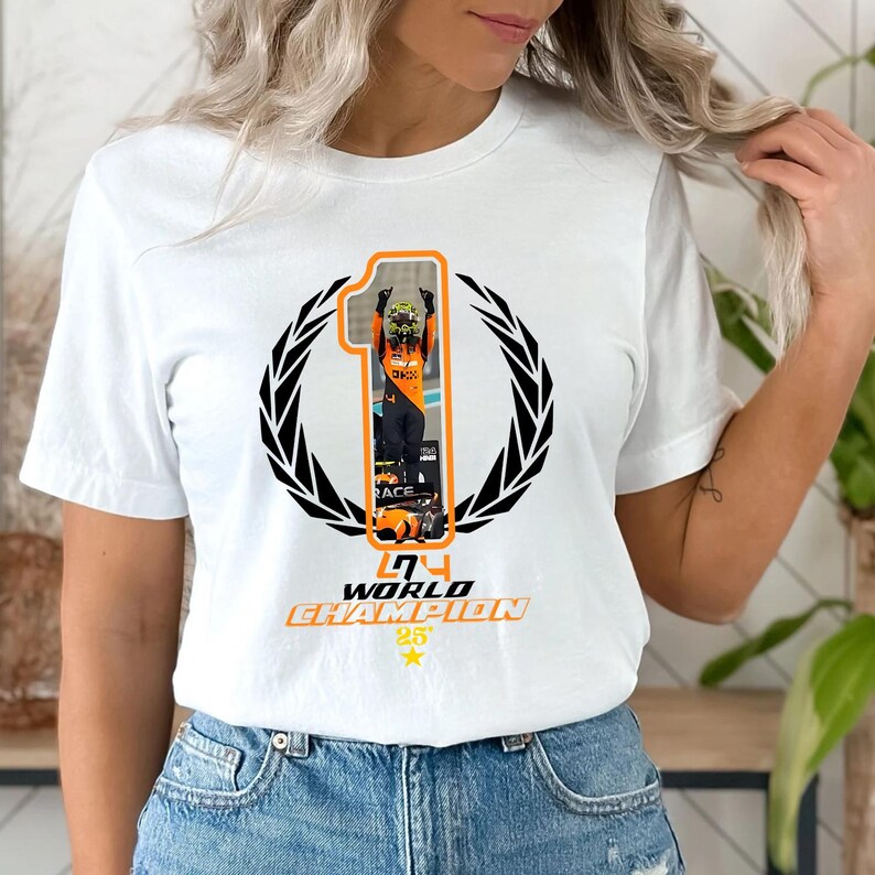 F1 2025 World Champion - Lando Norris Champion Tee - Mclaren Formula 1 ...
