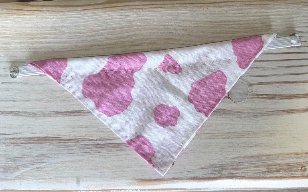 Pink Cow Print Bandana - Etsy