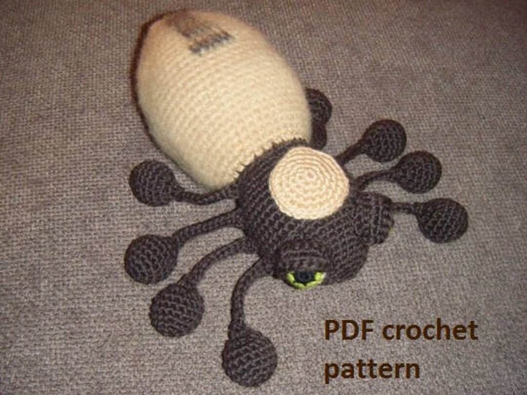 Great Big Spider - Crochet Pattern PDF - Etsy