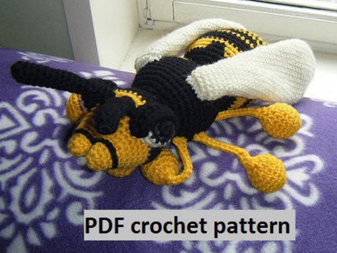 Great Big Wasp - Crochet Pattern PDF - Etsy