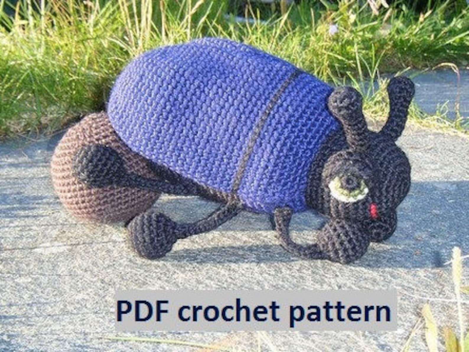 Great Big Dung Beetle With Dung - Crochet Pattern PDF - Etsy