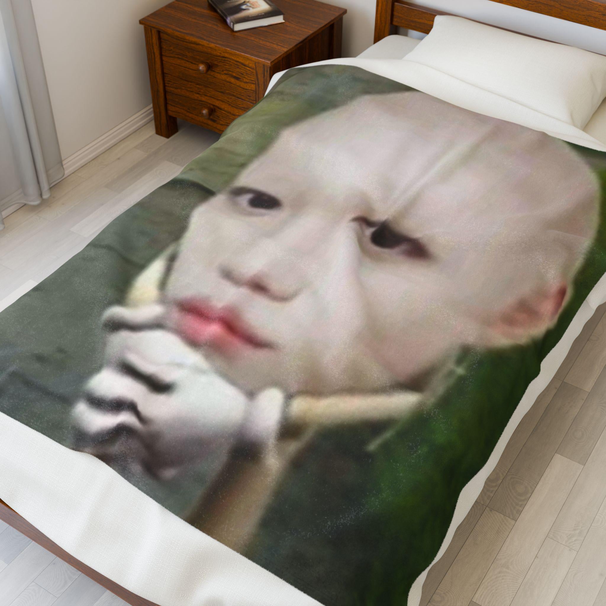 Stray Kids Felix Bald Funny Meme Plush Blanket | K-pop Felix Fleece ...