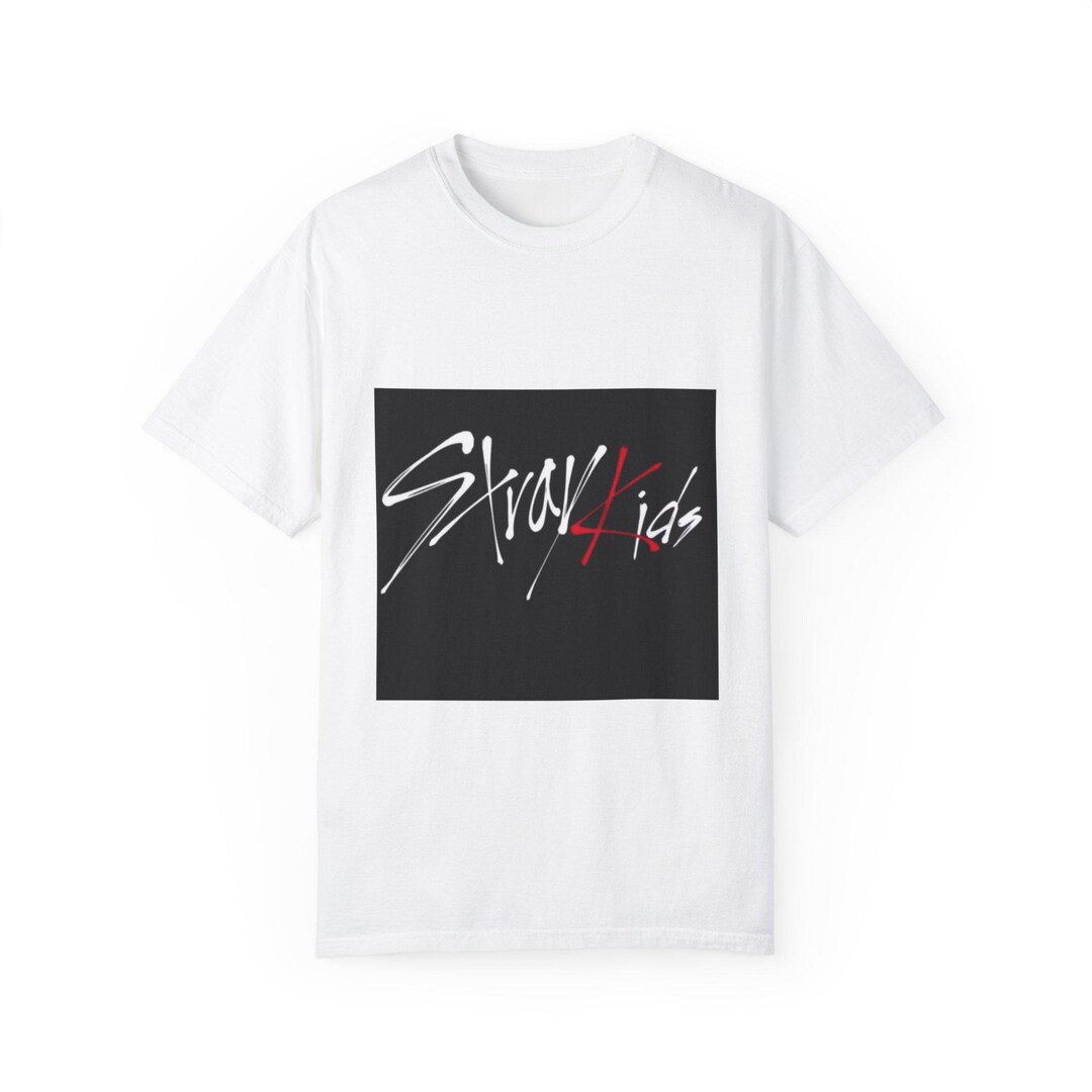 Stray Kids White Logo T-shirt - Unisex Fit, Signed Logo on Back ...