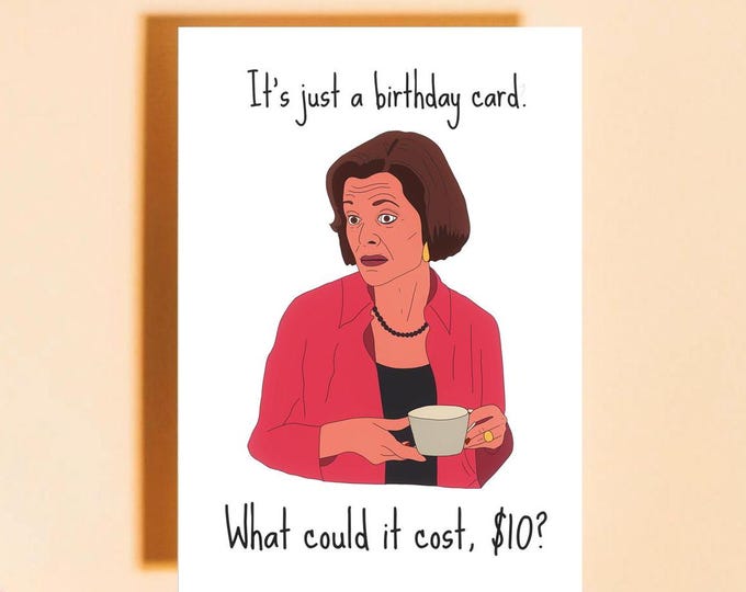 Lucille Bluth Birthday Card, Lucille Happy 29th Birthday Wink Card ...