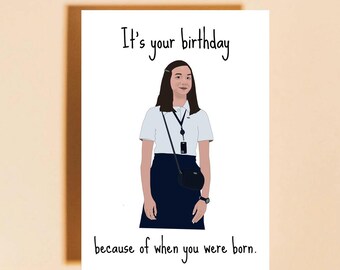 Severance Birthday Card - Funny Ms Casey Please Enjoy Each Birthday ...
