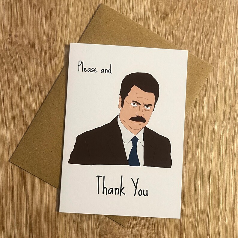 Ron Please and Thank You Card - Etsy
