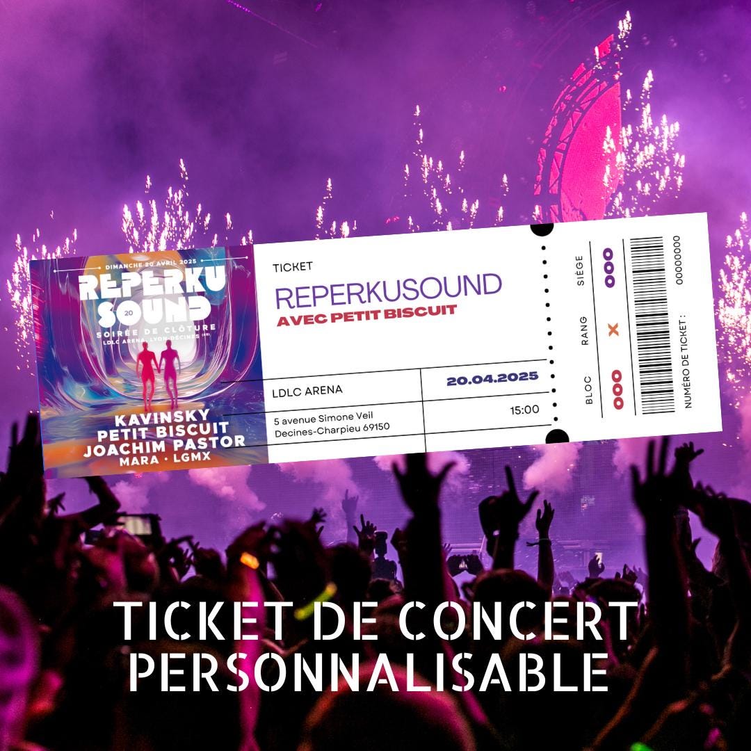 Customizable Concert Ticket to Offer - Etsy