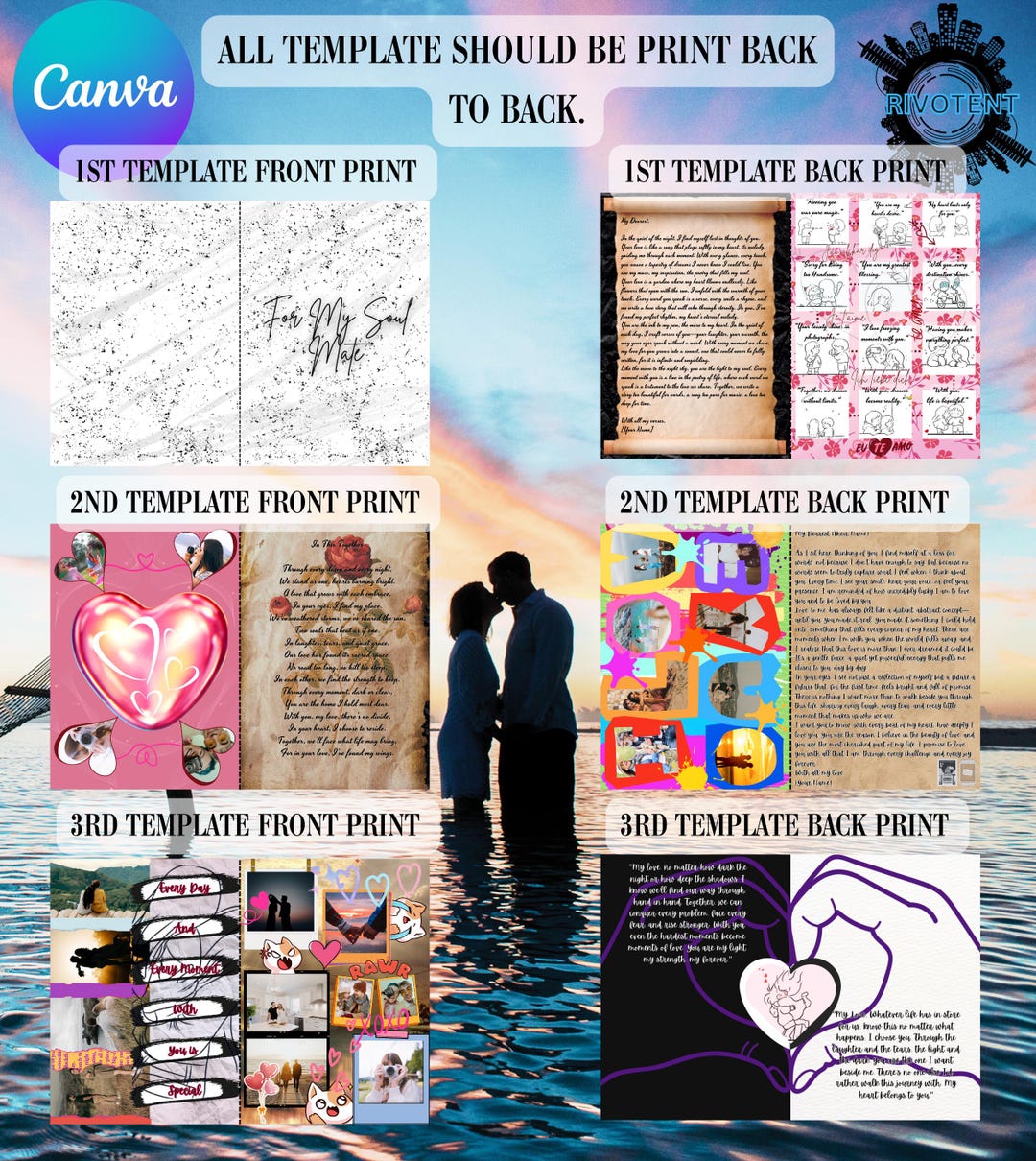 Romantic Love Letter Semi-minimalist, Love Letter Gift Easy Download ...