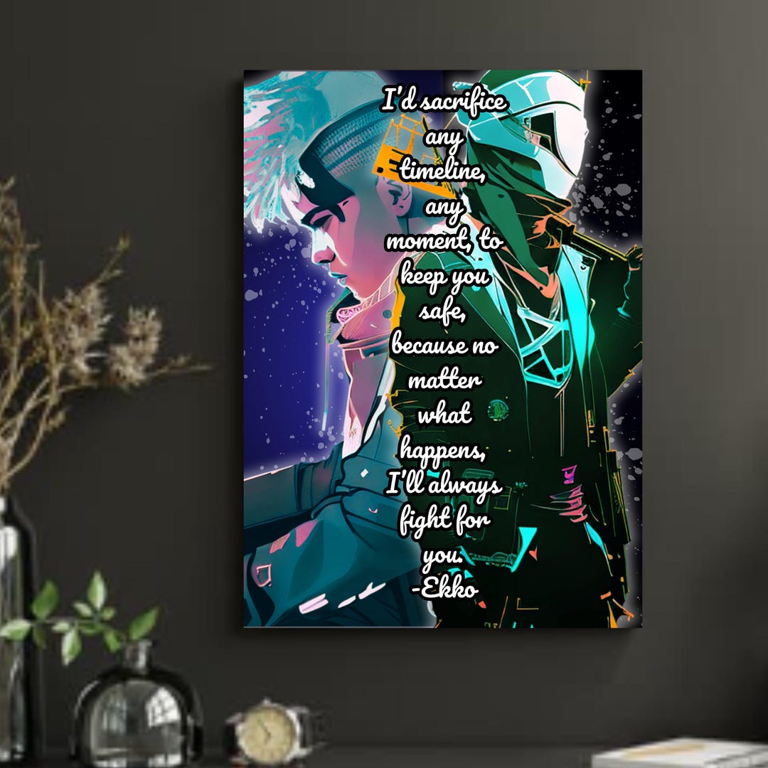 Arcane Ekko Poster, Ekko Arcane Poster Canva Template Fan Art, Arcane ...