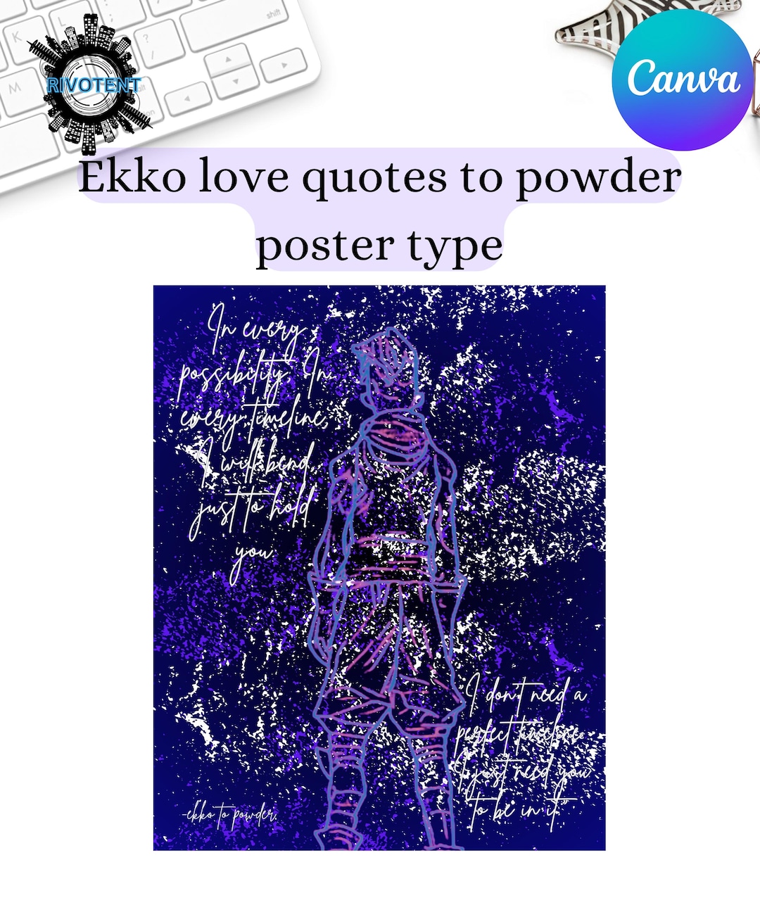 Arcane Poster Ekko Love , Ekko X Powder Love Quotes Template Easy ...