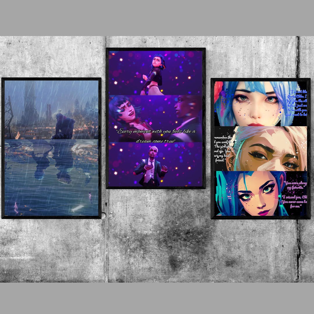 Powder Ekko Jinx Arcane Poster, Arcane Poster Template Canva, Arcane ...