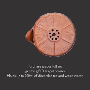 Authentic Mineral-rich Clay Teapot Set – 450ml Rustic Teapot With ...