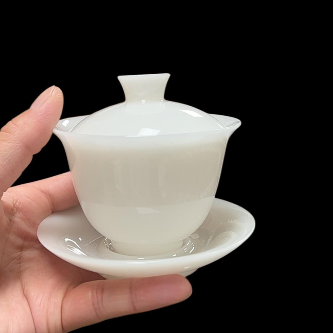 NEW 100ml/120ml Translucent Gaiwan, Jadeite-like Glow Porcelain - Etsy