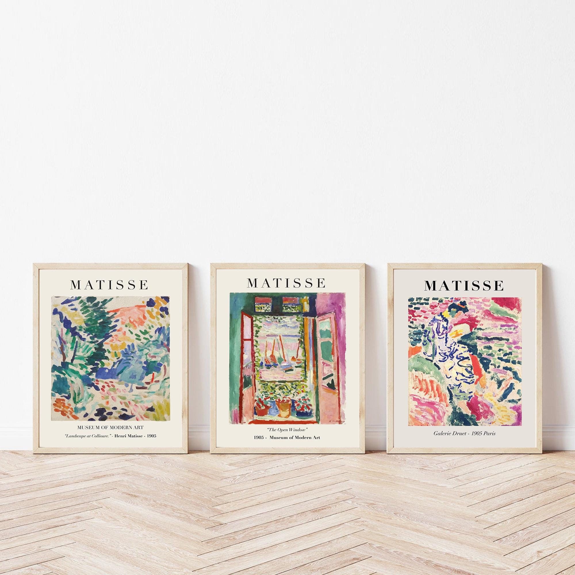 Set of 3 Prints, Set of Three Wall Art, Matisse Set of 3 Art Print ...