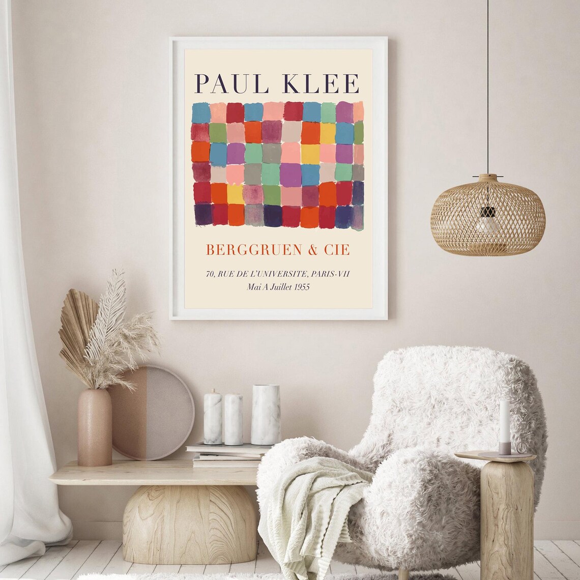 Paul Klee Print,paul Klee Color Mosaics, Paul Klee Exhibition Poster ...