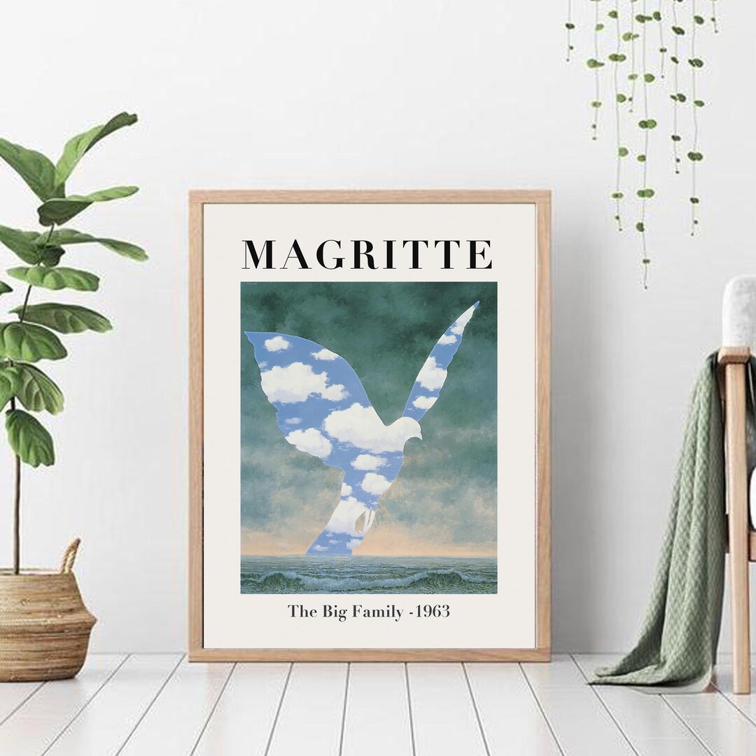 Rene Magritte 'the Big Family' Dove Print (digital Download) - Etsy