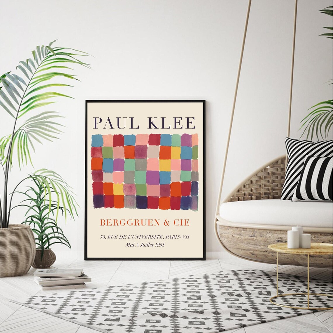 Paul Klee Print,paul Klee Color Mosaics, Paul Klee Exhibition Poster ...
