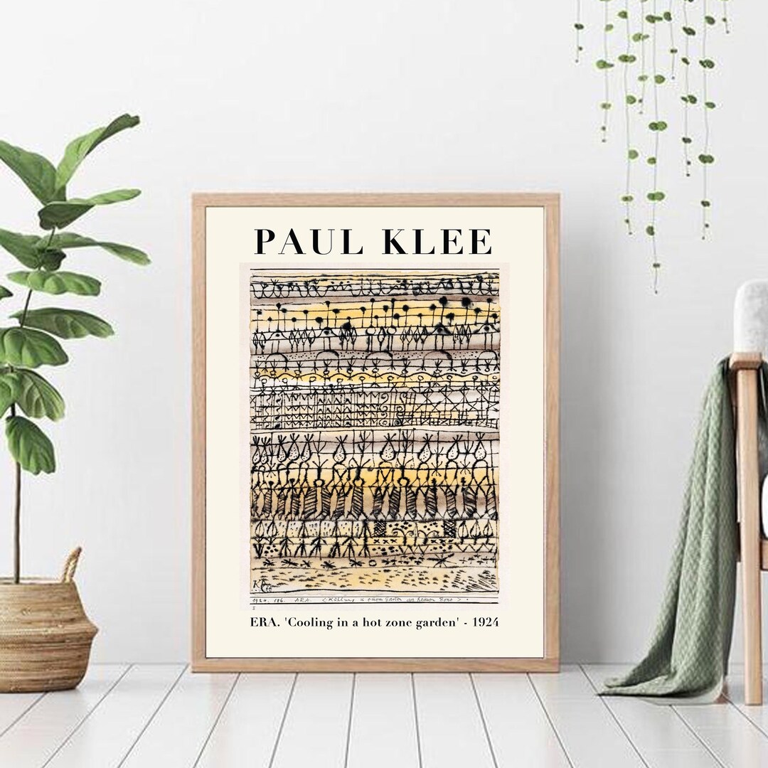 Paul Klee Wall Art, Cooling in a Hot Zone Garden Poster, Exhibition ...