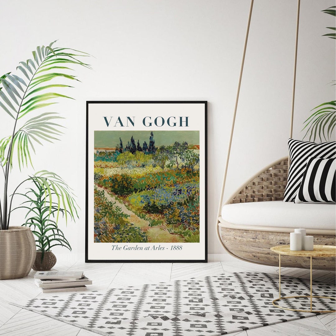 Van Gogh 'the Garden at Arles' Exhibition Poster (digital Print) - Etsy