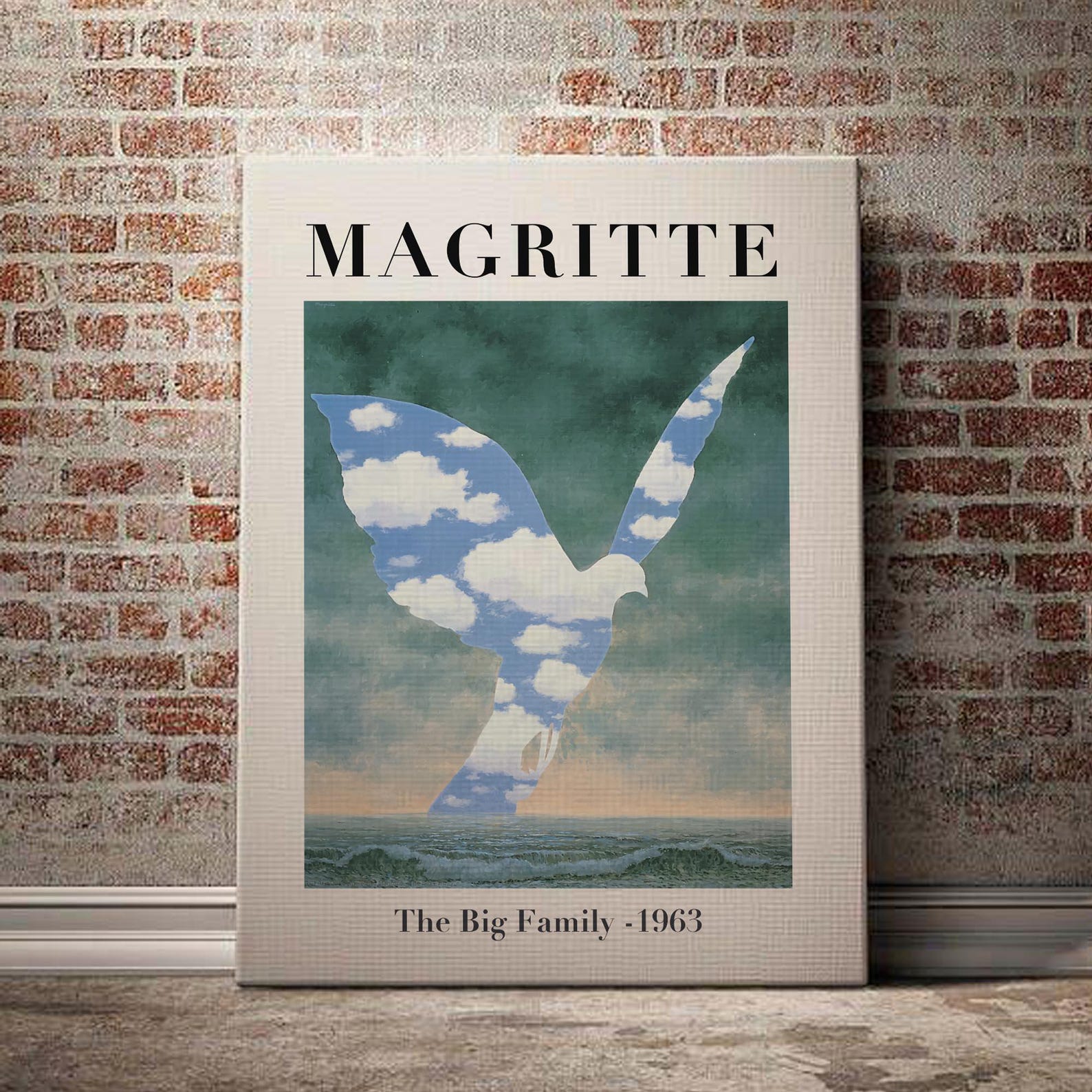 Rene Magritte 'the Big Family' Dove Print (digital Download) - Etsy