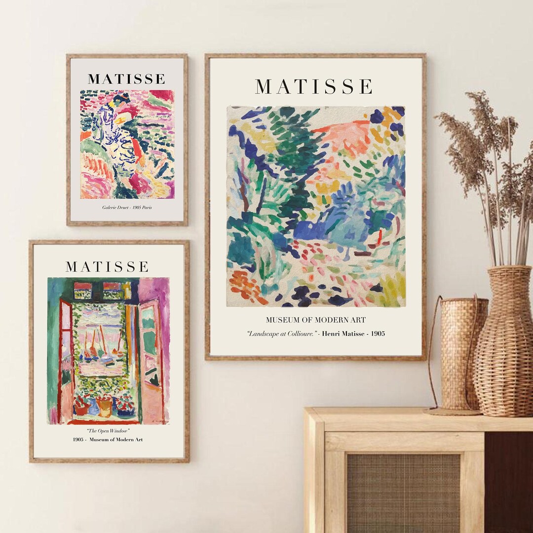 Set of 3 Prints, Set of Three Wall Art, Matisse Set of 3 Art Print ...