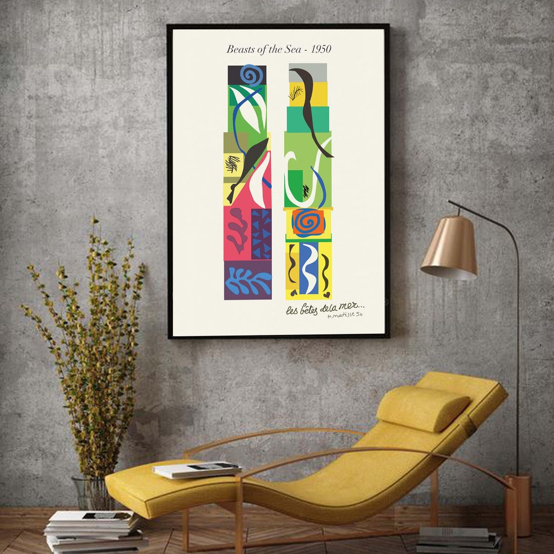 Matisse Beasts of the Sea, Matisse Cut Outs, Matisse Art Prints ...