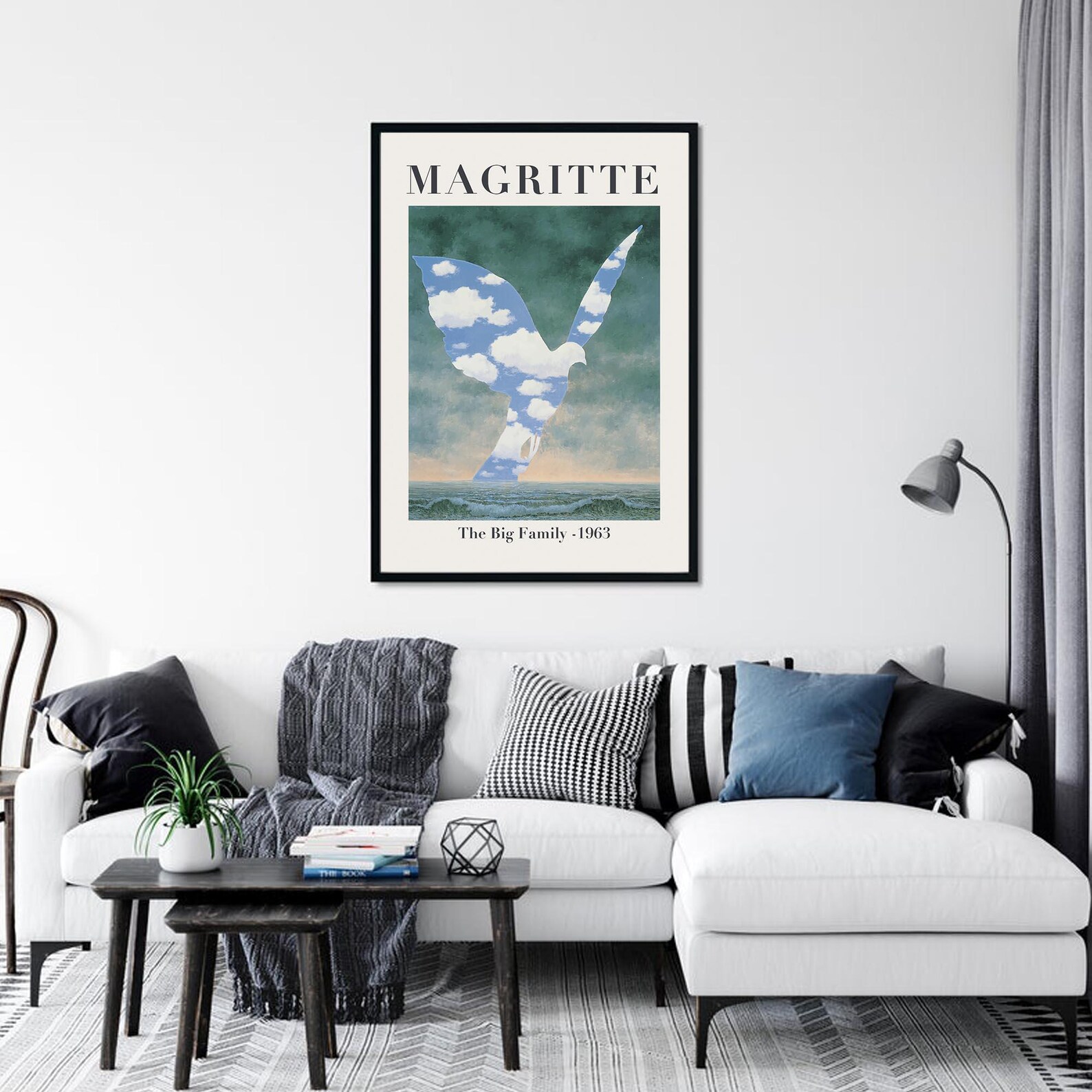 Rene Magritte 'the Big Family' Dove Print (digital Download) - Etsy