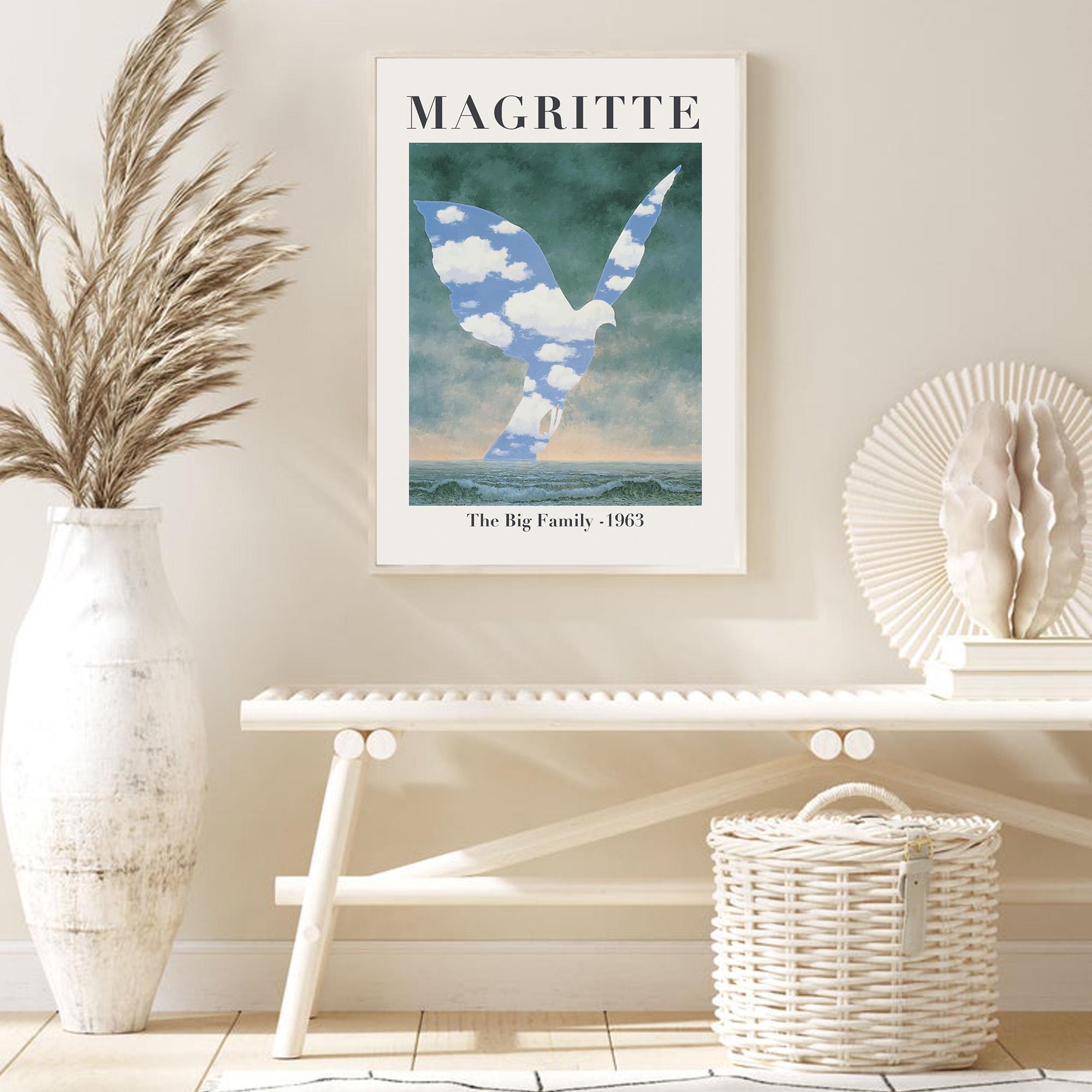 Rene Magritte 'the Big Family' Dove Print (digital Download) - Etsy
