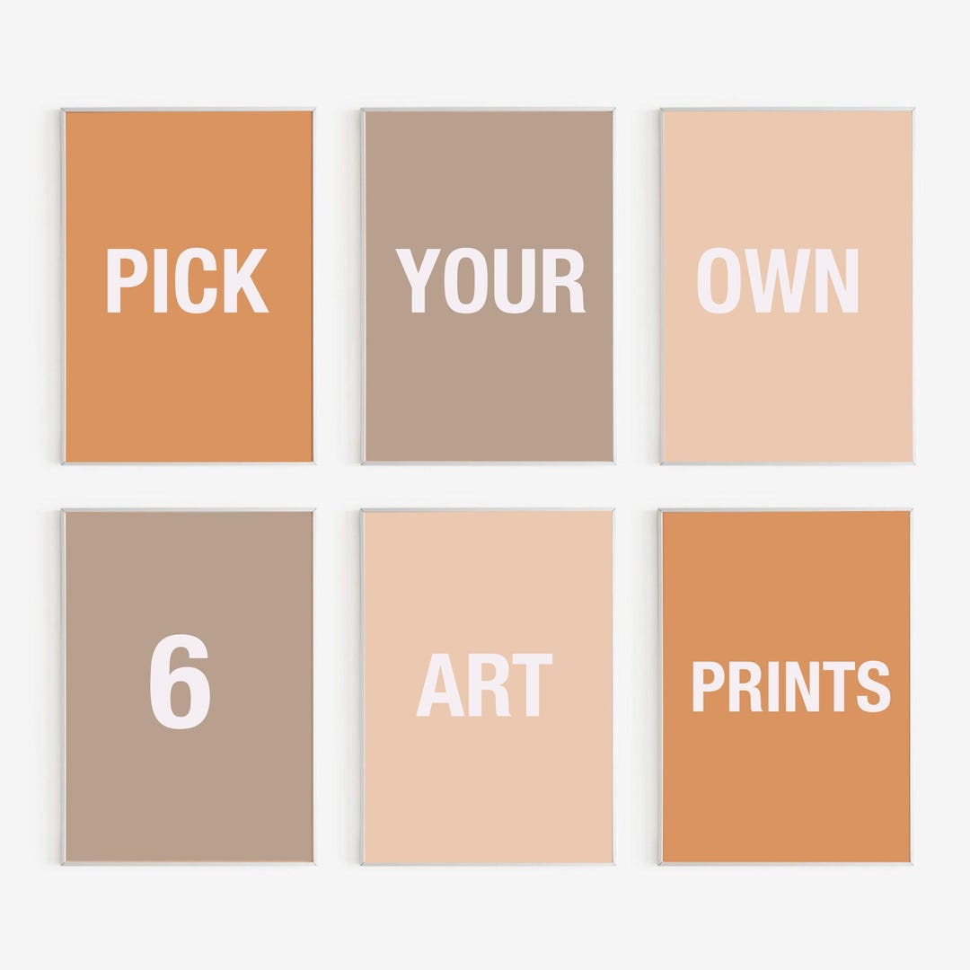 Pick Your Own 6 Prints, Pick Any 6 Prints, Make Your Own Custom Gallery ...