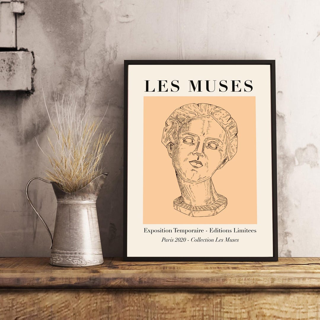 Les Muses Print, Les Muses Poster, Greek Goddess Art Print Museum ...